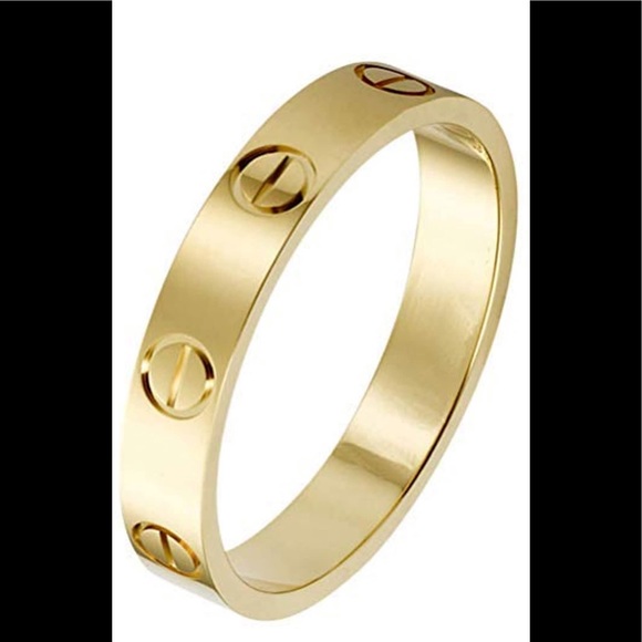 n/a | Jewelry | Gold Love Ring Promise With Screw Desig | Poshmark